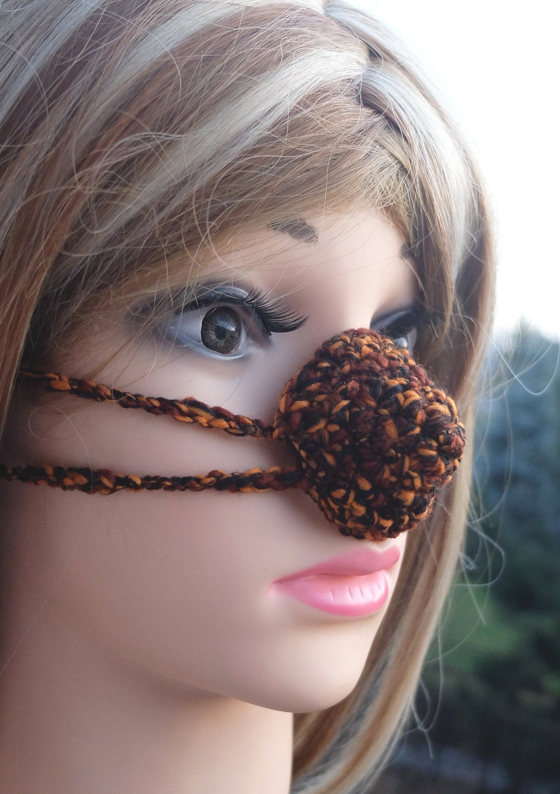 Colorful Nose Hat Crochet Warmer Cold Nose Heater Funny - Etsy