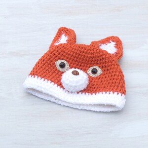Red Fox Animal Hat Child Hat Beanie Hat Red Fox Hat Hat With Ears ...