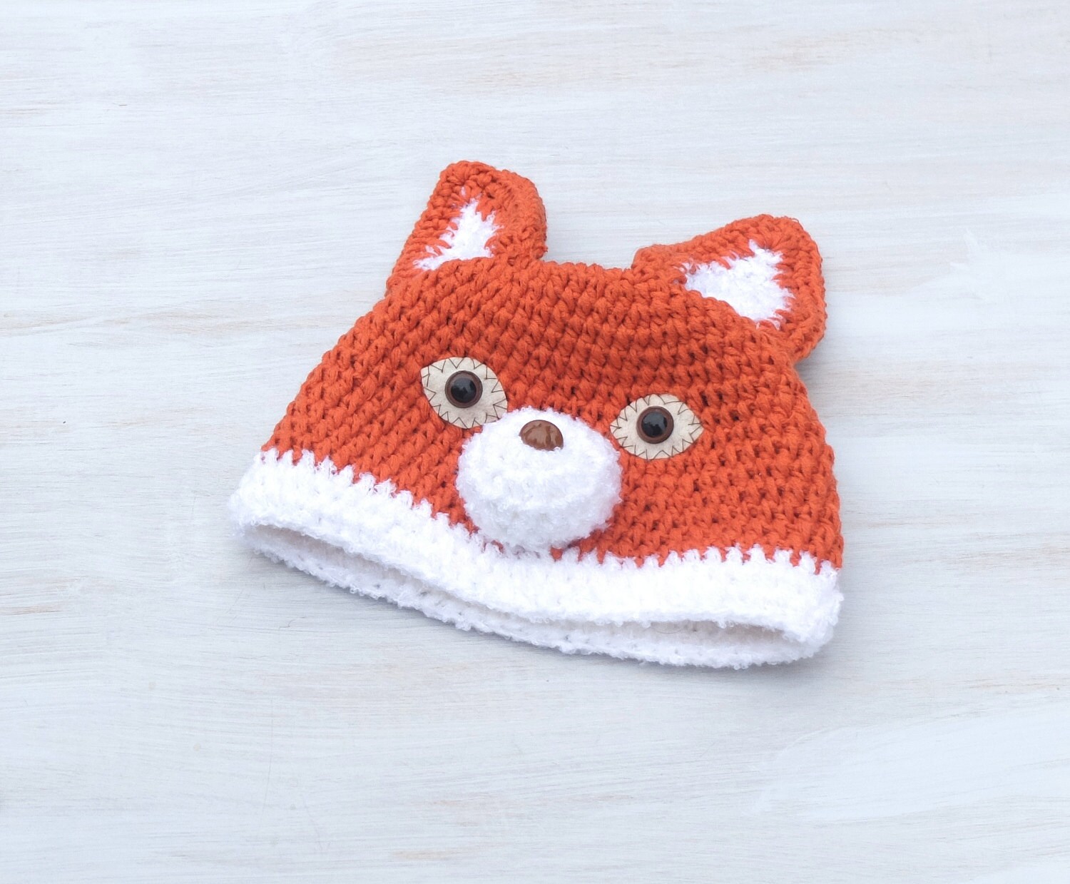 Red Fox Animal Hat Child Hat Beanie Hat Red Fox Hat Hat with | Etsy