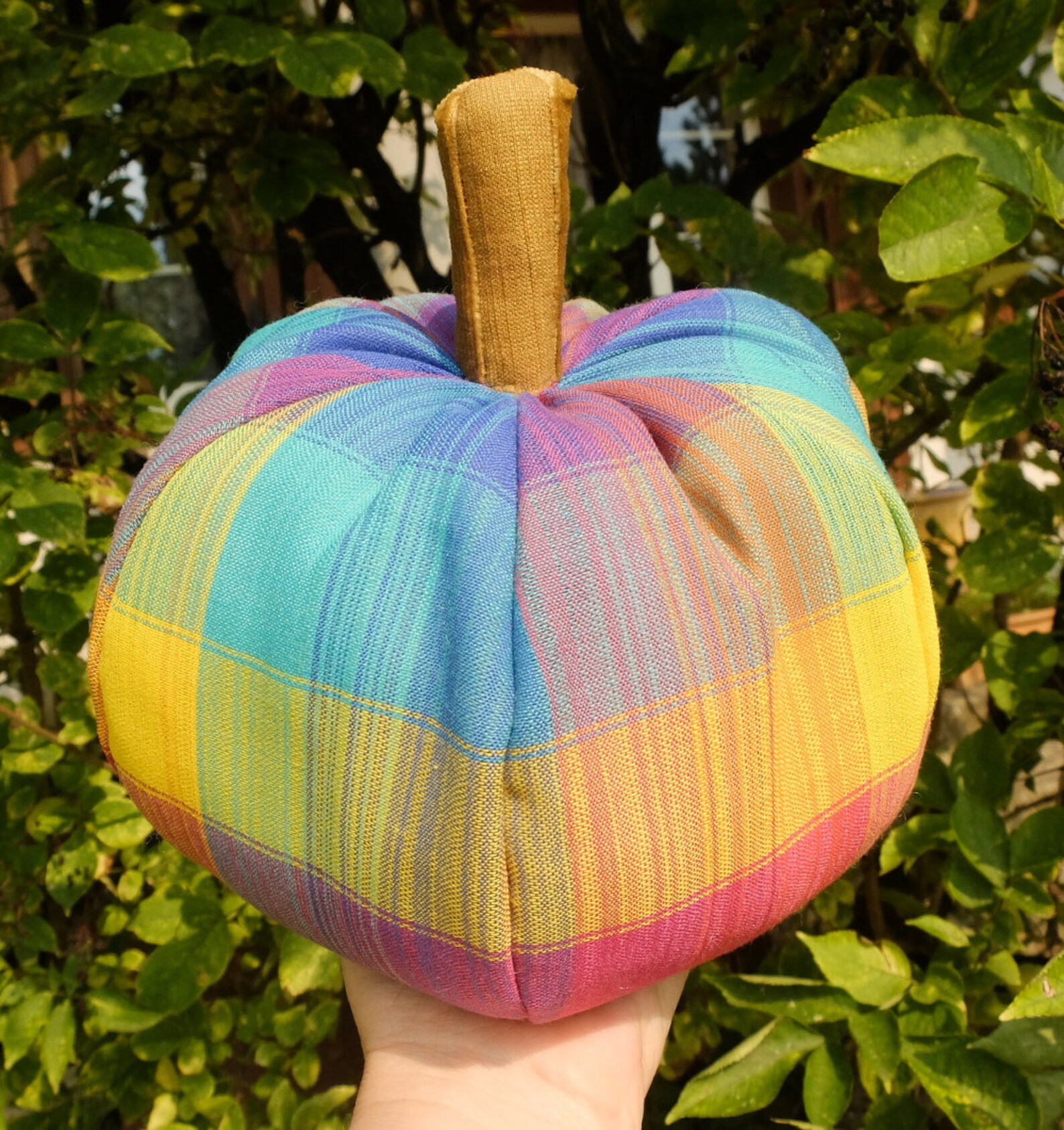 Rainbow Pumpkin for Halloween and Fall, Table Decoration, Thanksgiving ...