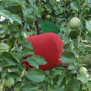 Soft Fleece Apple Red Apple Cushion Large Apple Pillow - Etsy