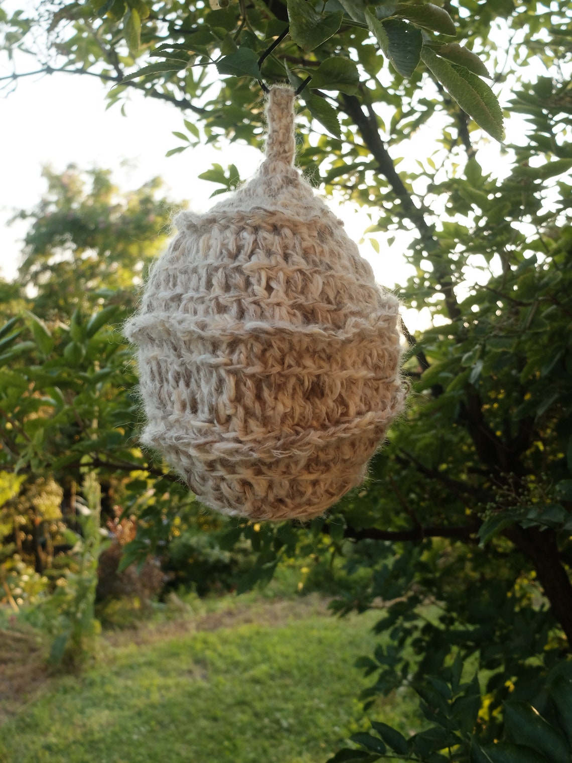 Fake Hornet Nest Faux Wasp Nest Crochet Wasp Repellant Eco - Etsy