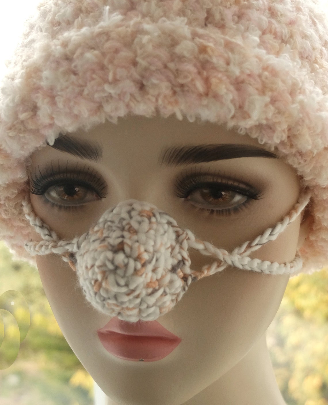 Unisex Nose Warmer Ecru Nose Cap Nose Protector Cold Nose - Etsy