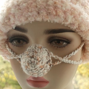 Unisex Nose Warmer, Ecru Nose Cap, Nose Protector, Cold Nose Gaiter ...