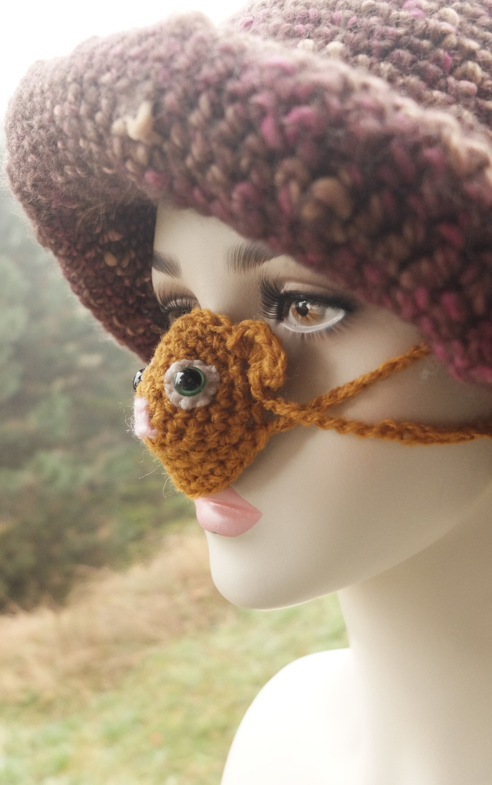 Tarsier Nose Cozy Face Cover Unique Nose Warmer Indoor - Etsy