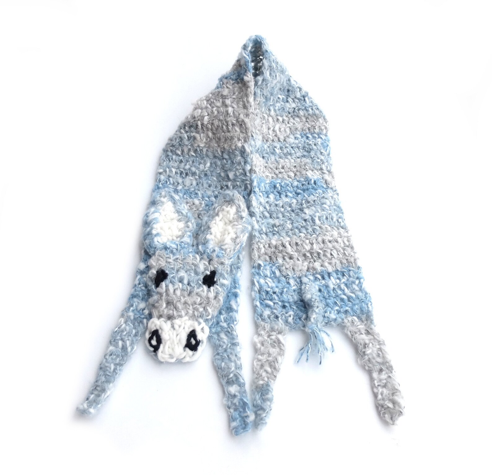 Donkey Scarf for Baby Handmade Soft Crochet Scarf Animal Scarf - Etsy