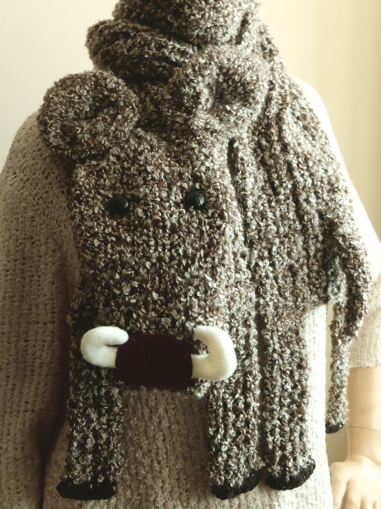 Wild Animal Soft Animal Scarf Wild Boar Wild Pig Wild Swine - Etsy