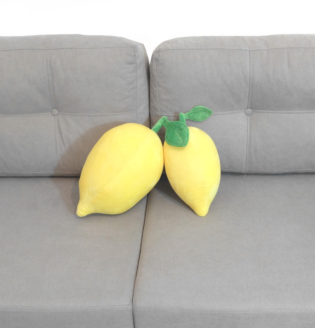 Oversized Lemon, Velvet Lemon, Lemon Cushion, Citrus Pillow, 3D Soft ...
