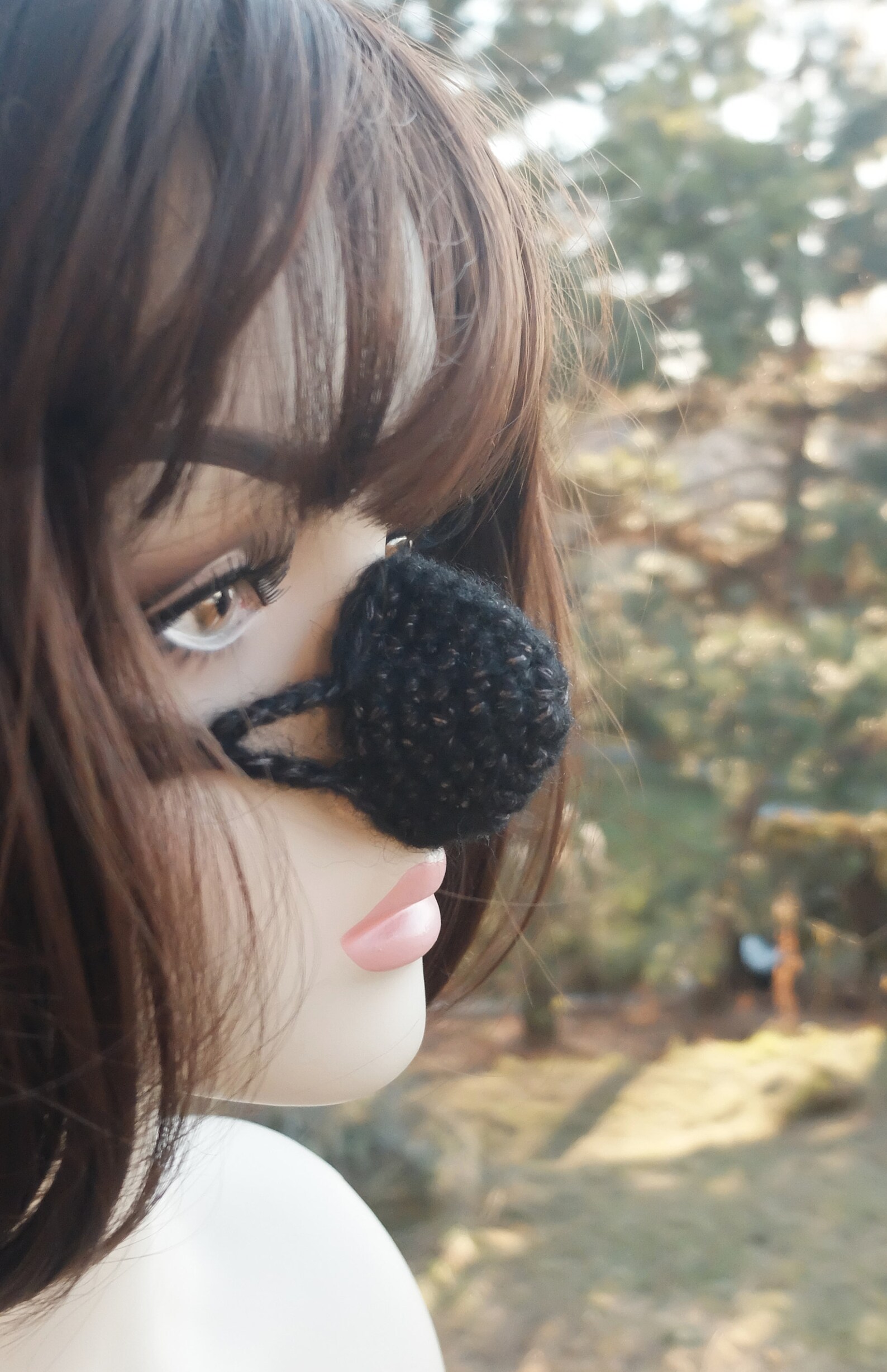 Nose Warmer Shiny Nose Cozy Nose Hat Crochet Face Cover - Etsy