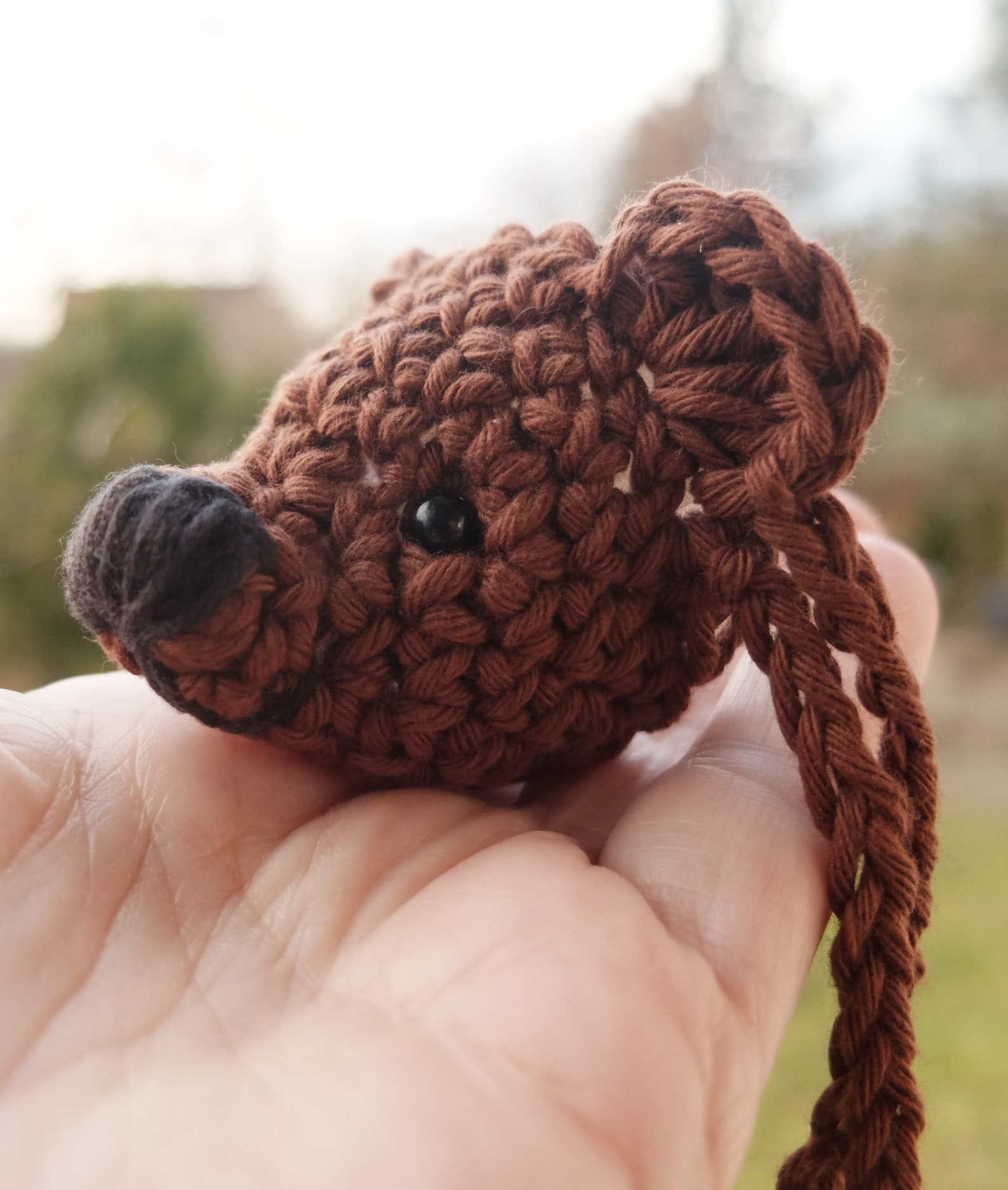 Brown Bear Cotton Nose Warmer Crochet Nose Heater Small - Etsy