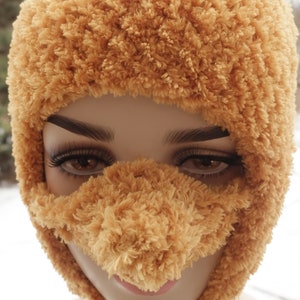 Furry Nose, Plush Nose Warmer, Fluffy Nose Protector, Crochet Nose ...