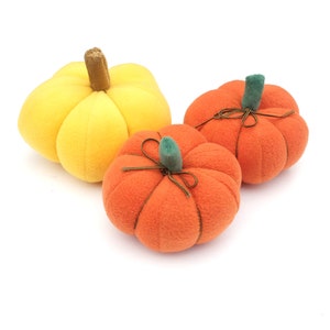 Fleece Pumpkin, Soft Orange Pumpkin, Halloween Table, Autumn Garden ...