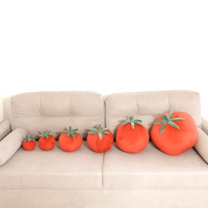 The Biggest Tomato Pillow in My Store, Velvet Veggie, Pretend Food, New ...