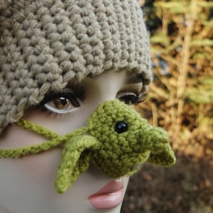 Crochet Goblin, Soft Nose Warmer, Orc Face Heater, Fairy Christmas Gift ...