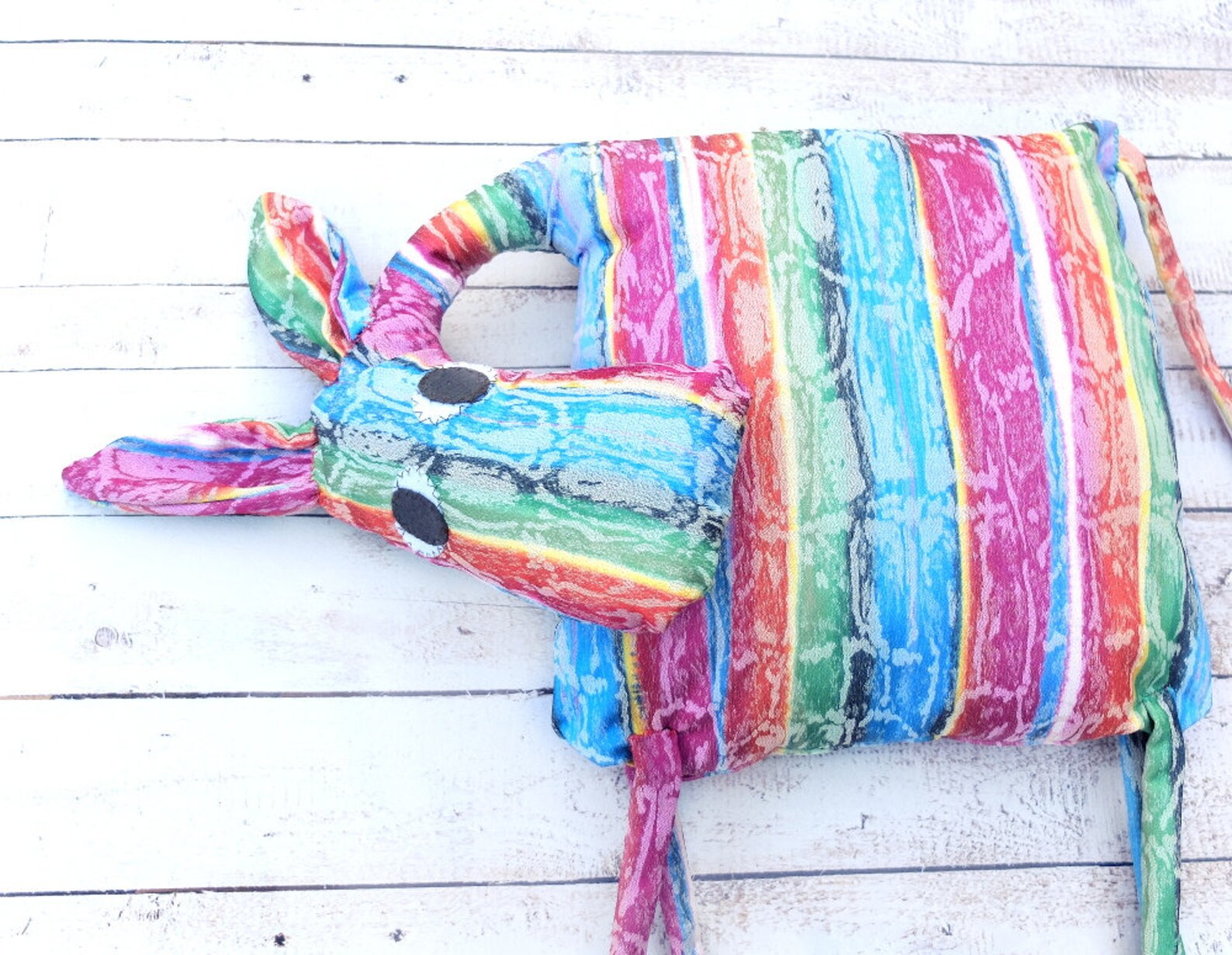 Zebra Pillow, Colorful Cotton Zebra, African Animal Cushion, Decorative ...