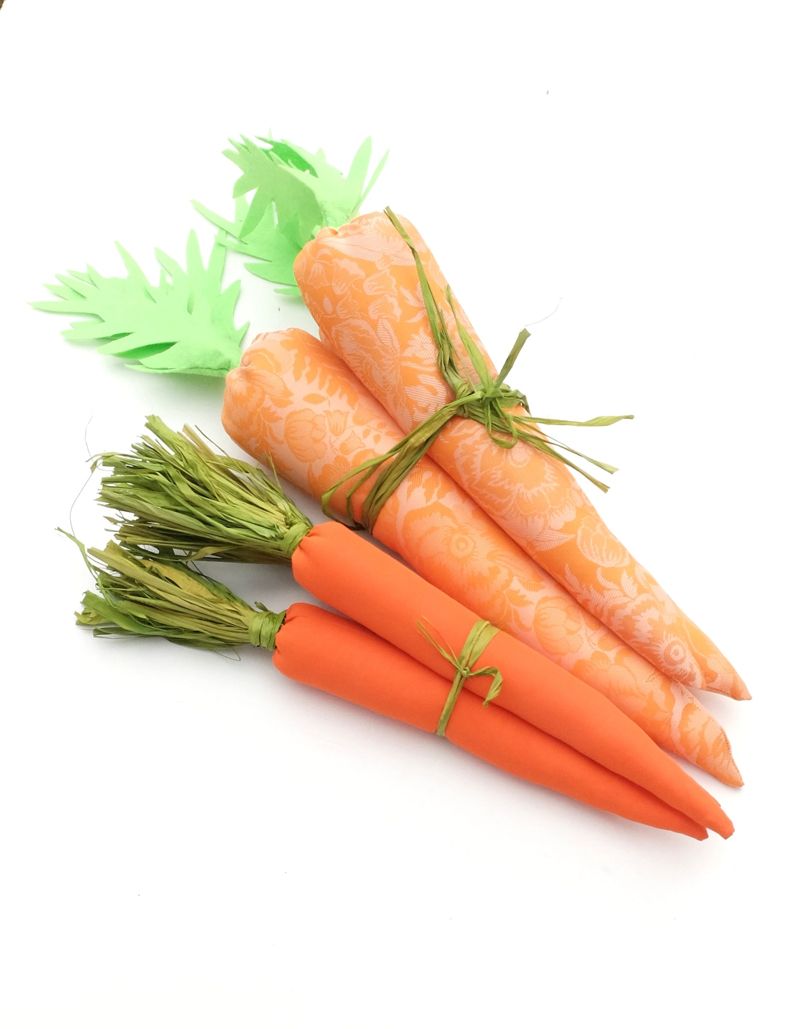 Stuffed Carrots Set of 3 Fabric Carrots Farmhouse Easter - Etsy