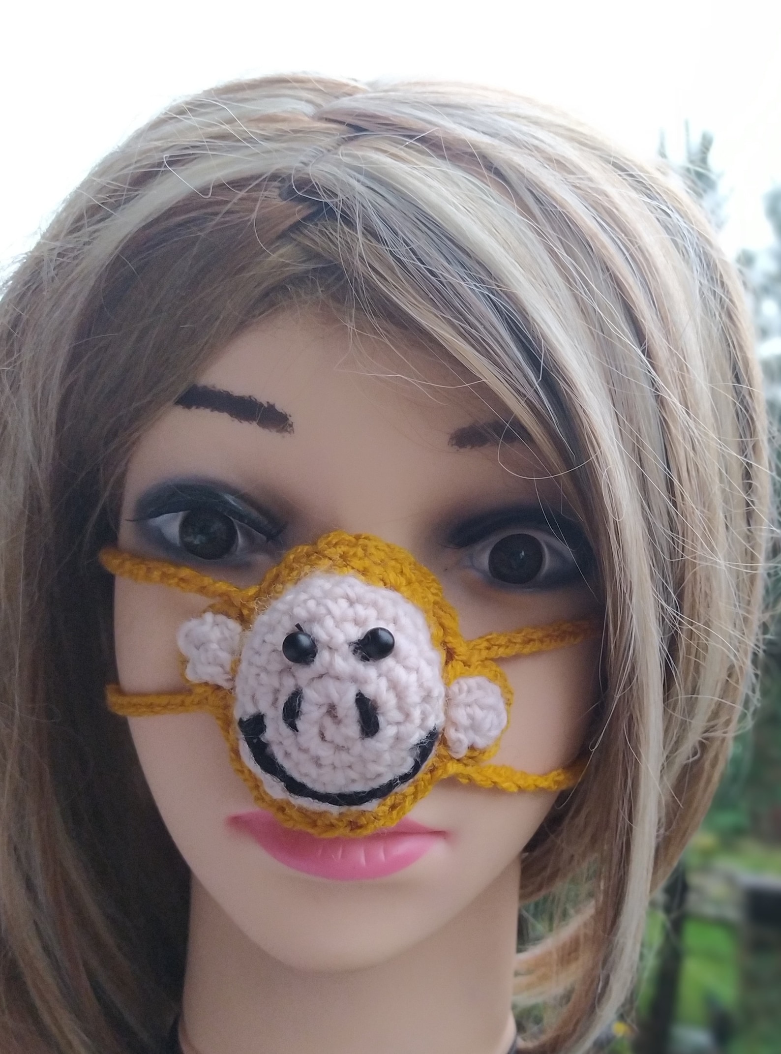 Little Monkey Face Nose Warmer Nose Cozy Nose Mitten - Etsy