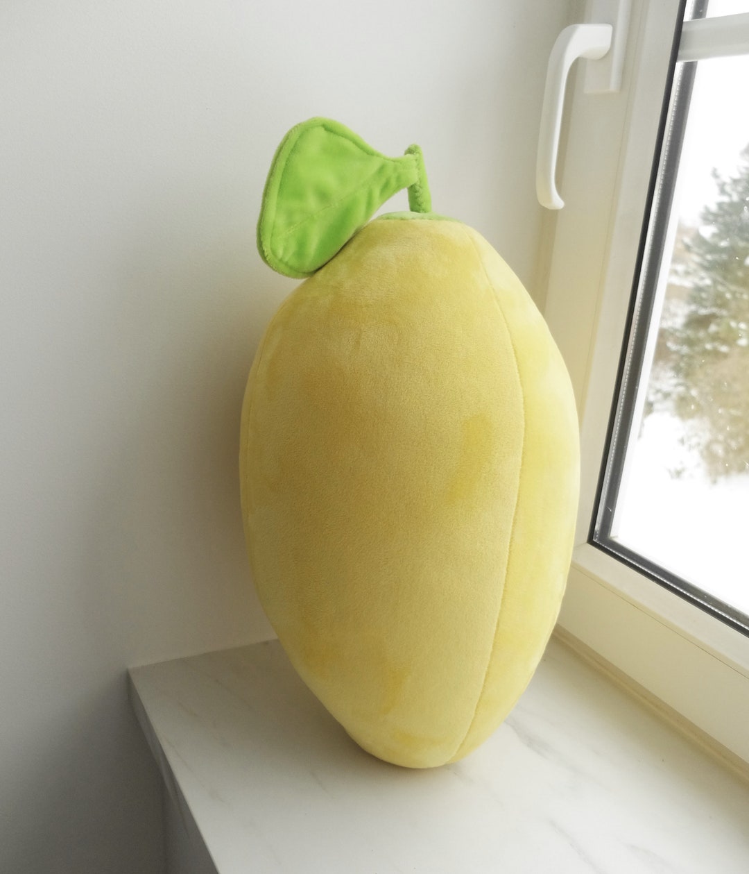 Big Velvet Lemon, Lemon Cushion, 3D Plush Fruit, Oversized Lime Pillow ...