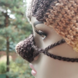 Unisex Nose Warmer, Brown Nose Cap, Nose Protector, Cold Nose Gaiter ...