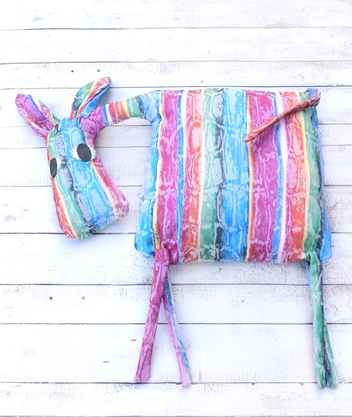 Zebra Pillow Colorful Cotton Zebra African Animal Cushion - Etsy