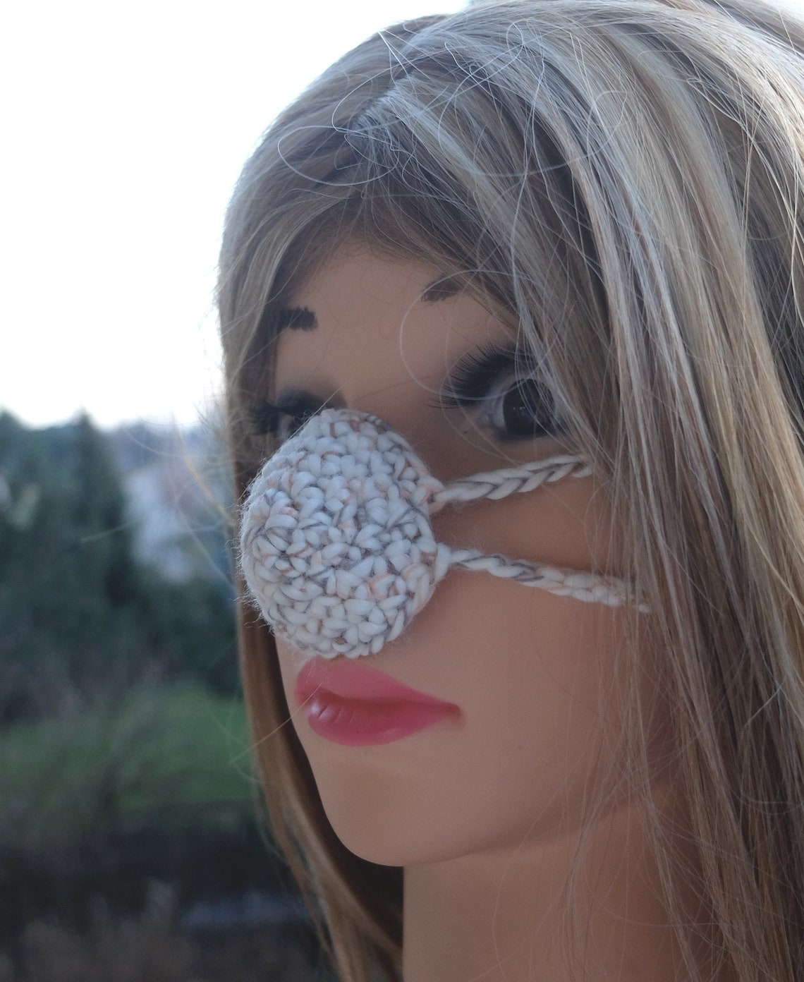 Unisex Nose Warmer Ecru Nose Cap Nose Protector Cold Nose | Etsy