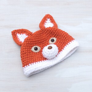 Red Fox Animal Hat Child Hat Beanie Hat Red Fox Hat Hat With Ears ...
