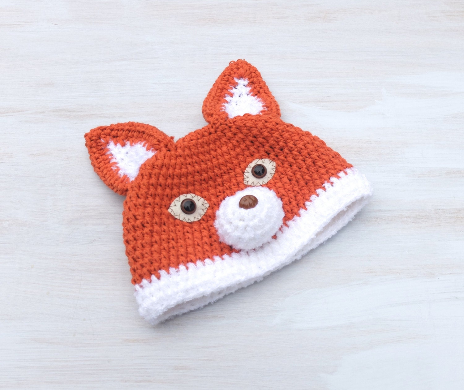 Red Fox Animal Hat Child Hat Beanie Hat Red Fox Hat Hat with | Etsy