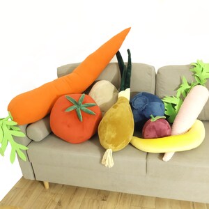 The Biggest Tomato Pillow in My Store, Velvet Veggie, Pretend Food, New ...
