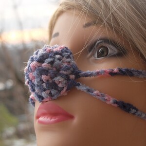 Lovely Nose Hat Blue Pink Nose Warmer Sweet Nosie Cold Nose - Etsy