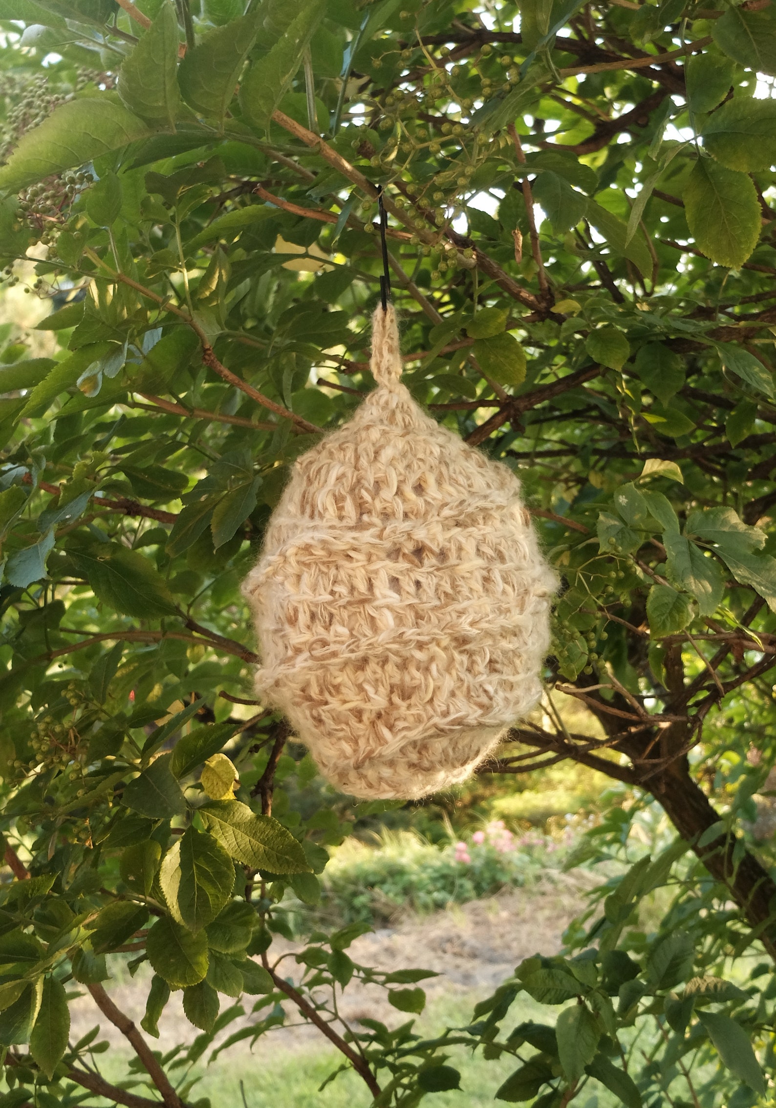 Fake Hornet Nest Faux Wasp Nest Crochet Wasp Repellant Eco | Etsy
