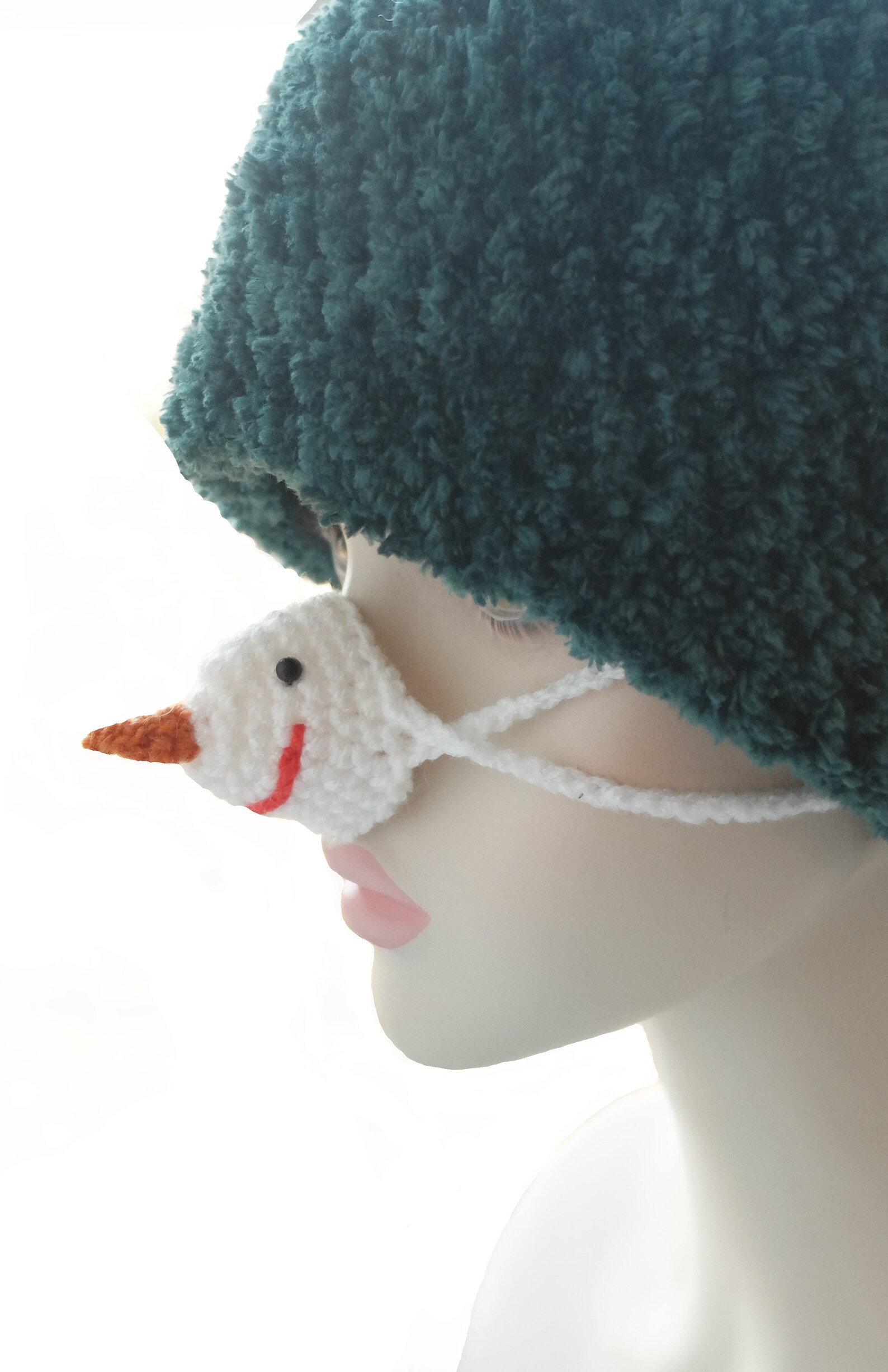 Snowman Nose Cozy Nose Warmer Unisex Nose Shrug Winter - Etsy