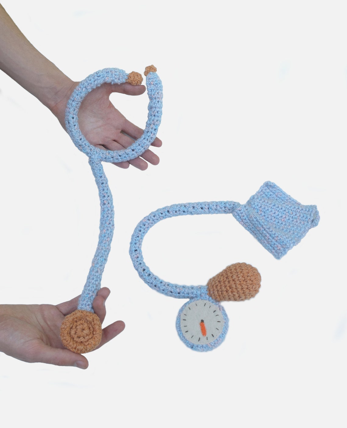 Stethoscope and Blood Pressure Cuff Toys Doctor Set Crochet | Etsy