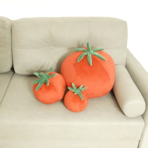 The Biggest Tomato Pillow in My Store, Velvet Veggie, Pretend Food, New ...