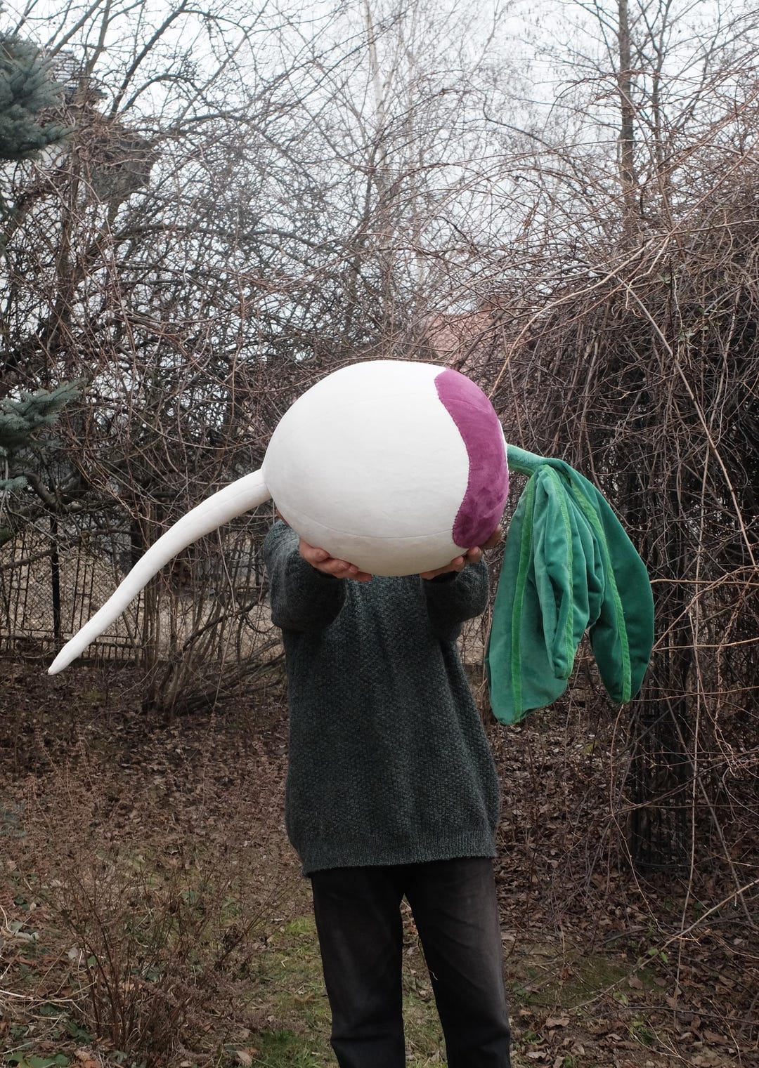 Oversized Turnip, Huge Stuffed Veggie, Velvet Pillow, Funny Cushion ...