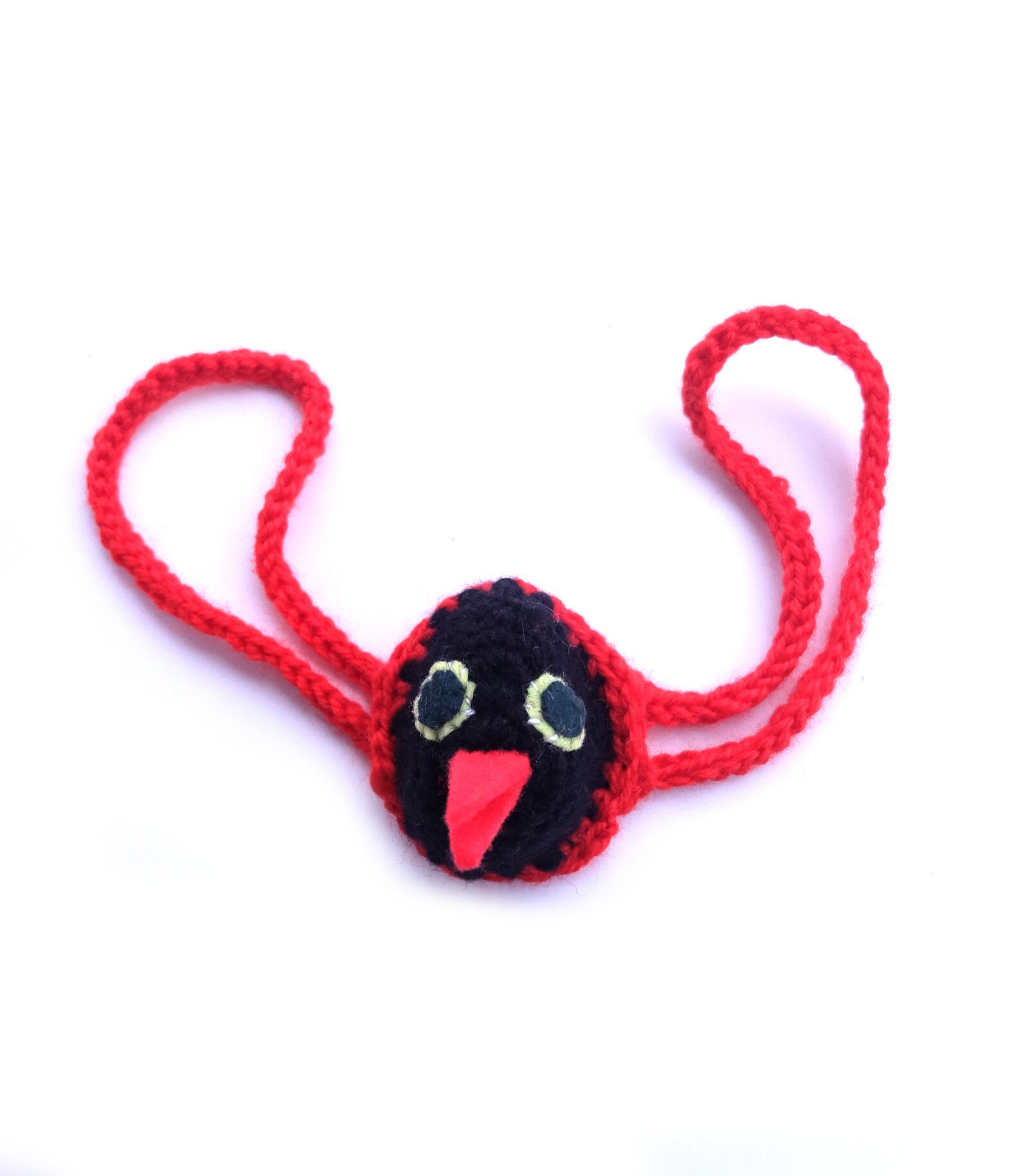 Black Bird Nose Warmer Nose Mitten Unisex Fun Crochet Nose - Etsy