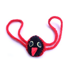 Black Bird Nose Warmer, Nose Mitten, Unisex, Fun Crochet, Nose Heater ...