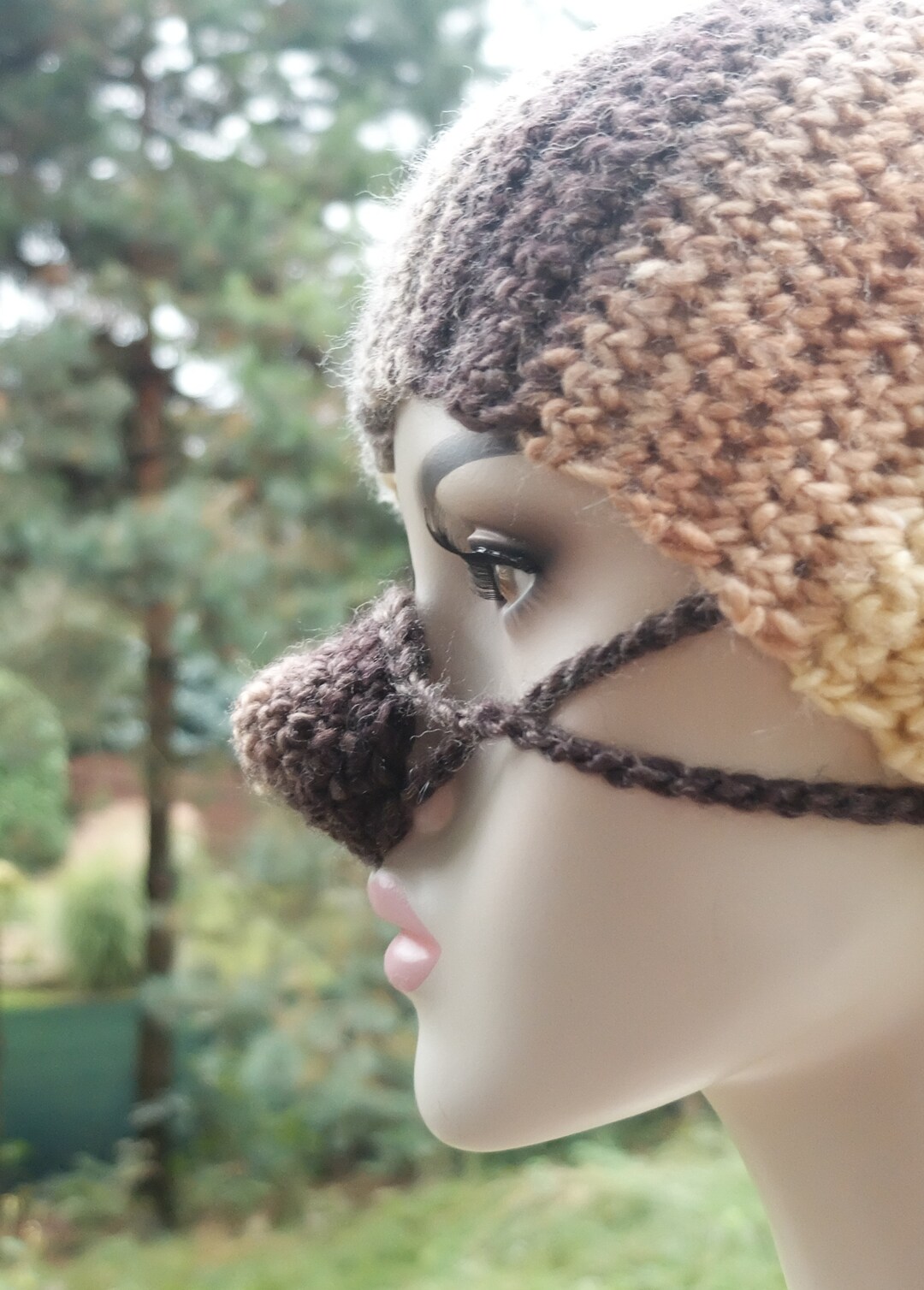 Unisex Nose Warmer, Brown Nose Cap, Nose Protector, Cold Nose Gaiter ...