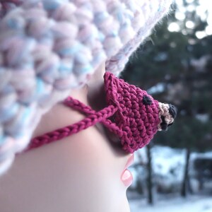 Cotton Nose Warmer, Nose Scarf, Crochet Nose Heater, Teddy Lovers ...