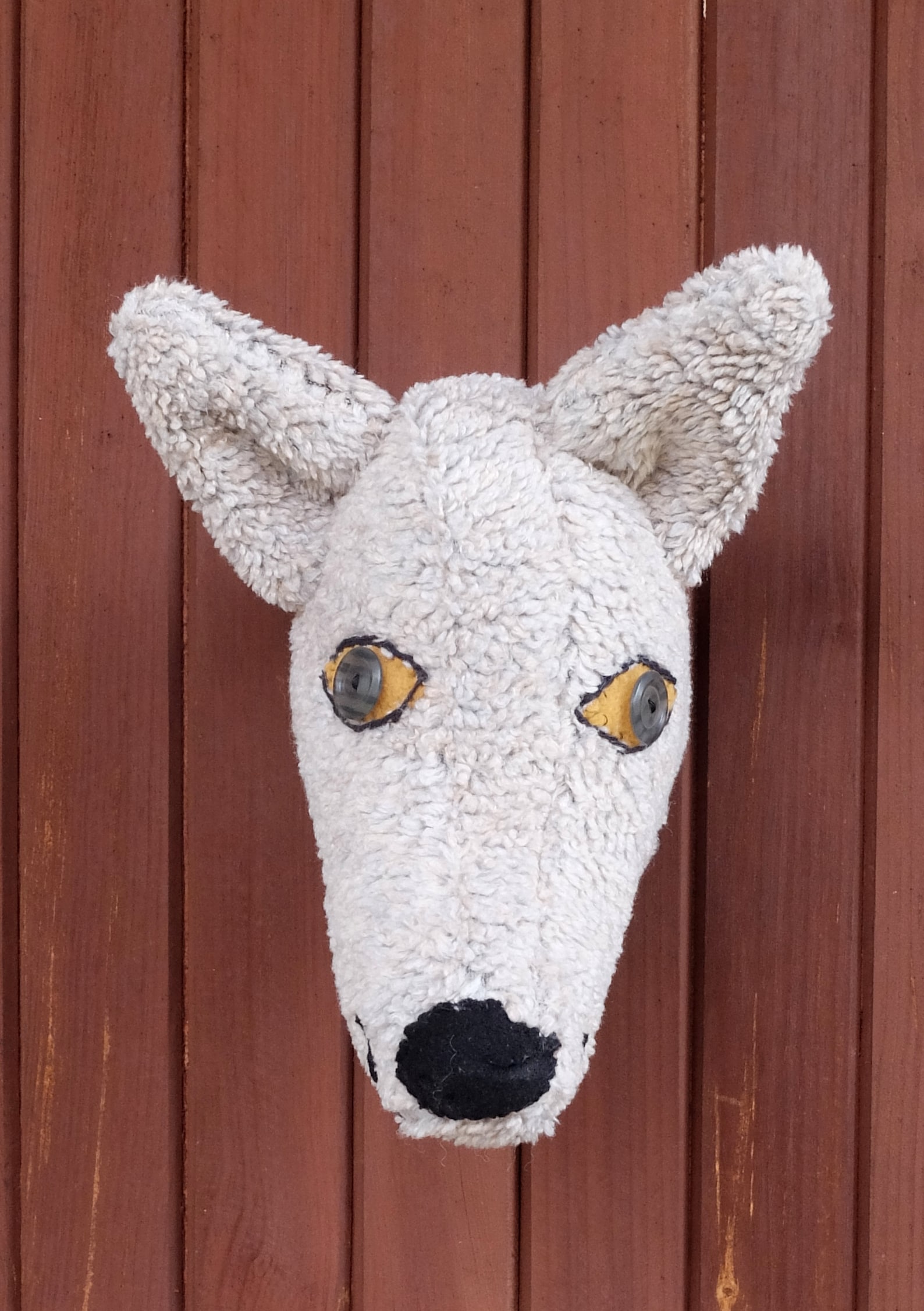 Wolf Head Art Faux Wolf Wall Mount Nursery Art Faux | Etsy