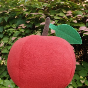 Soft Fleece Apple Red Apple Cushion Large Apple Pillow - Etsy
