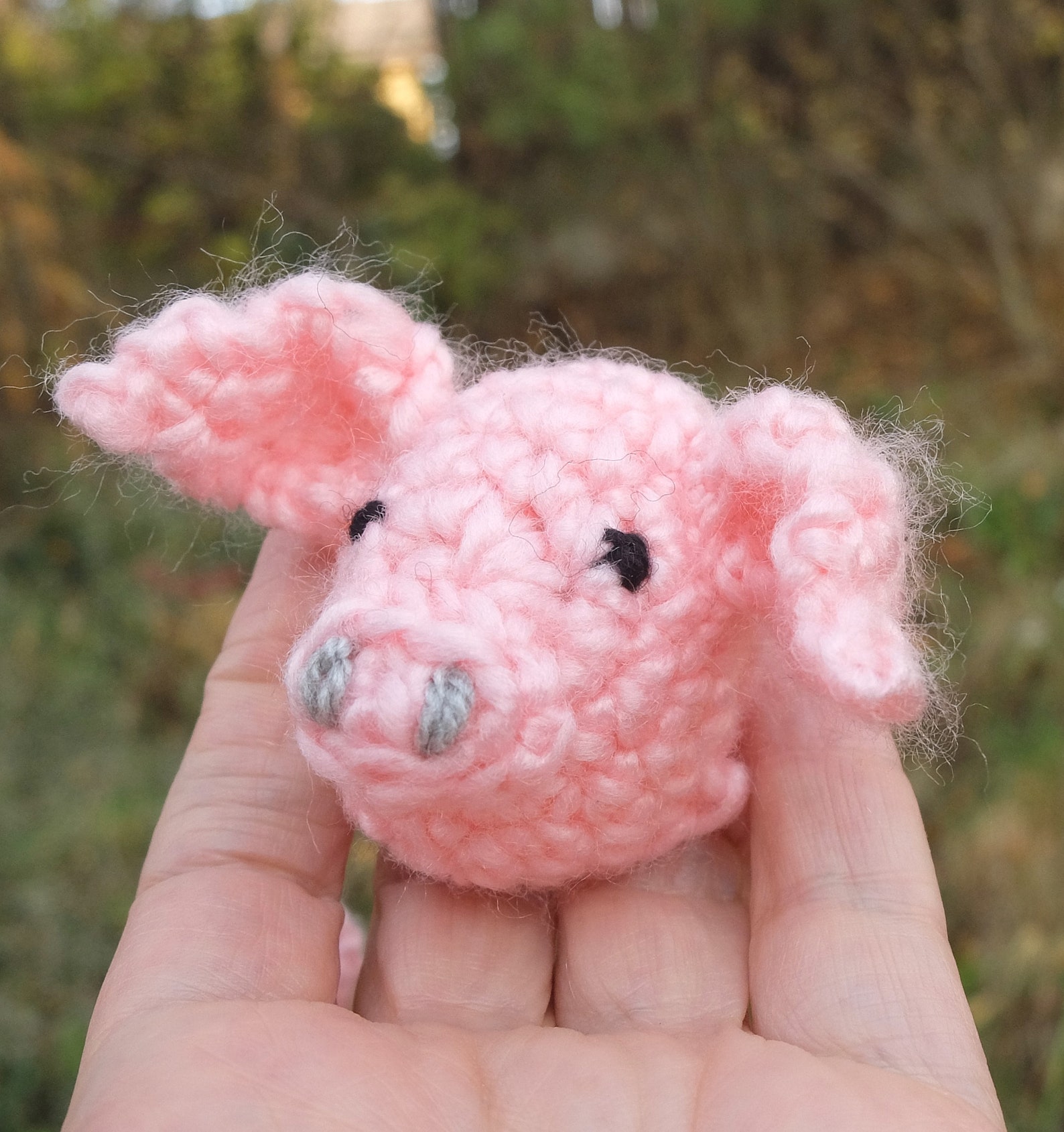 Piggy Nose Warmer, Pink Pig Costume, Fun Pig Mask, Animal Nose Cozy ...