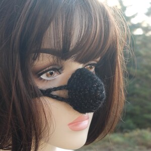 Nose Warmer, Shiny Nose Cozy, Nose Hat, Crochet Face Cover, Small Gift ...