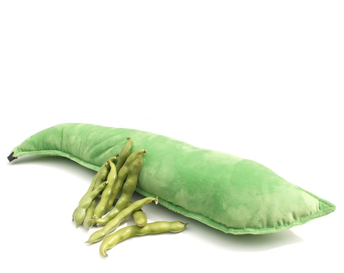 Broad Bean Pod, Stuffed Bean Pod, Vegetable Pillow, Oversized Pod ...