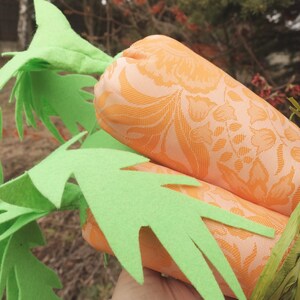Stuffed Carrots, Set of 3 Fabric Carrots, Farmhouse Easter Basket ...