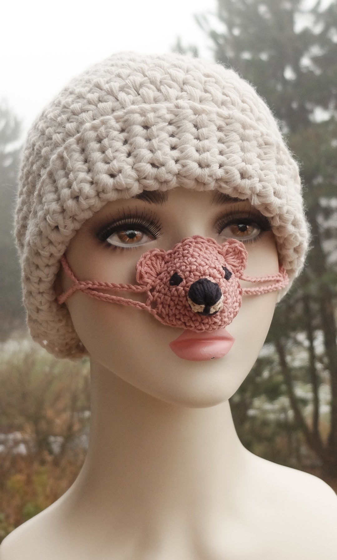 Cotton Nose Warmer, Funny Gadget, Walk in the Cold, Winter Gift ...