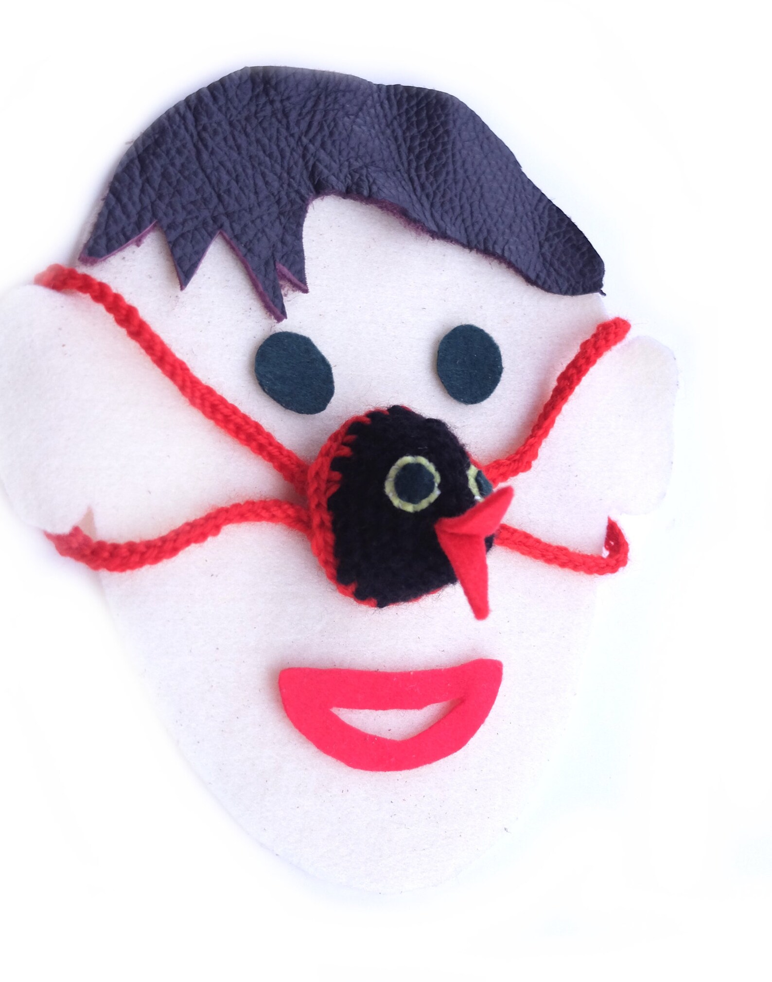 Black Bird Nose Warmer Nose Mitten Unisex Fun Crochet Nose | Etsy