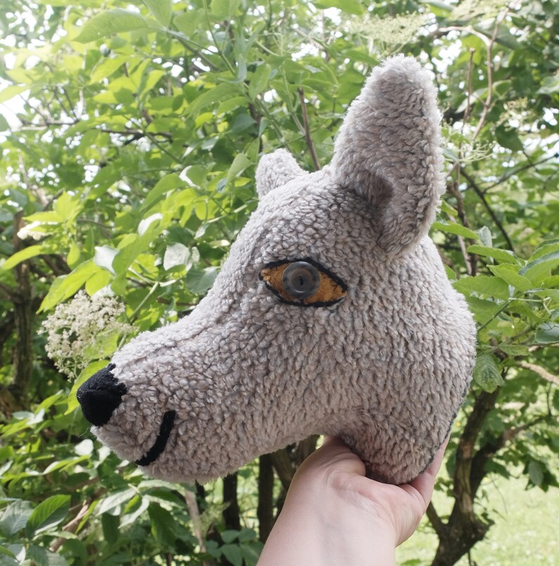 Wolf Head Art Faux Wolf Wall Mount Nursery Art Faux | Etsy