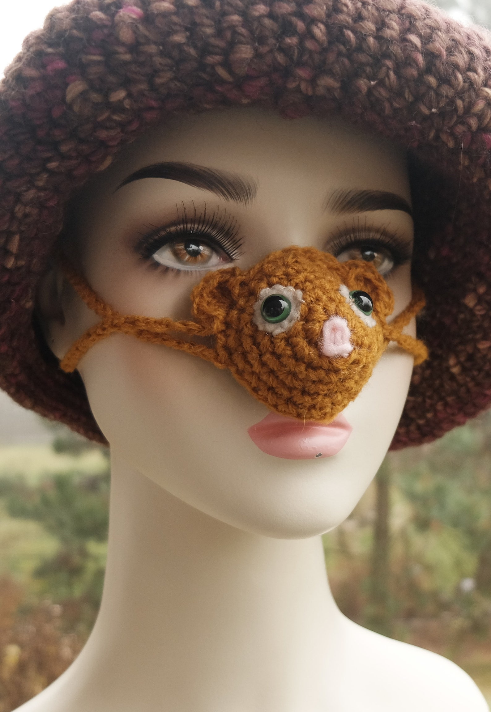 Tarsier Nose Cozy Face Cover Unique Nose Warmer Indoor - Etsy