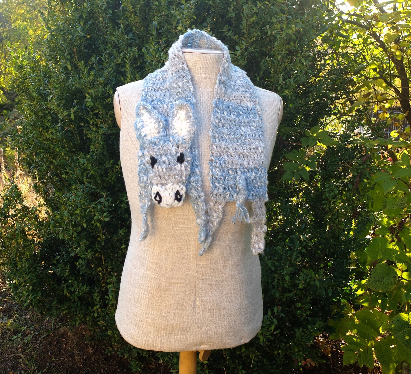 Donkey Scarf for Baby Handmade Soft Crochet Scarf Animal Scarf - Etsy
