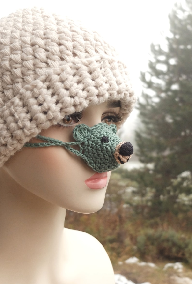 Cotton Nose Warmer Frozen Nose Crochet Nose Hat for Frosty - Etsy